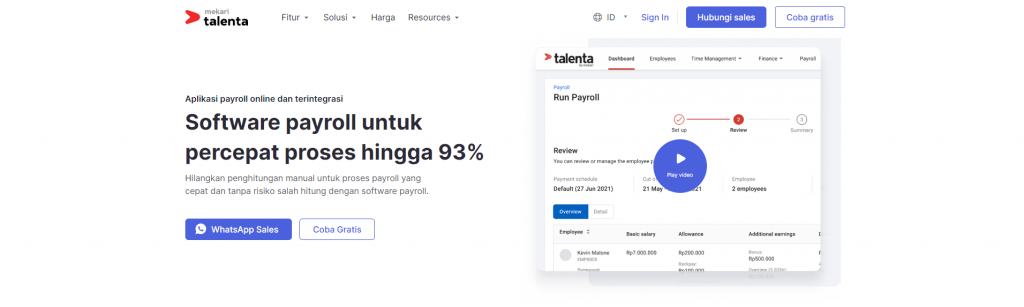 Aplikasi Penggajian Karyawan Terbaik Berbasis Web - JMC IT Consultant
